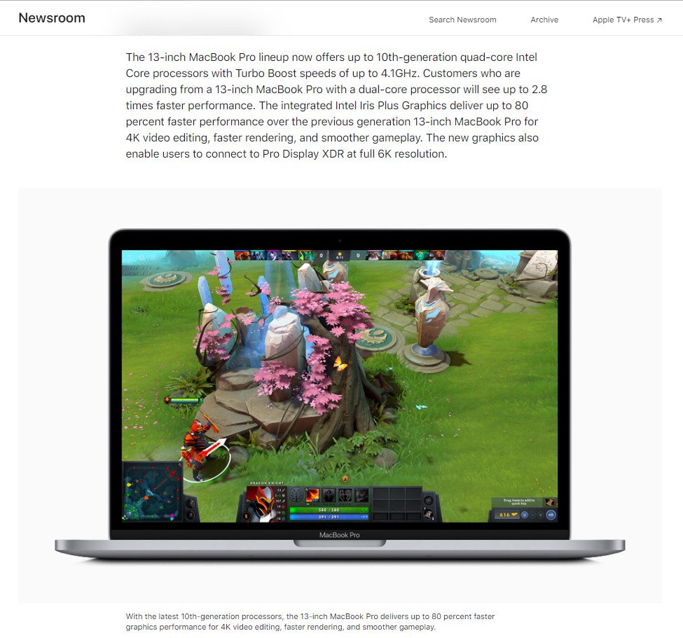 Apple dùng Dota 2 quảng bá cho Macbook Pro 13, JerAx bán ghế gaming ...