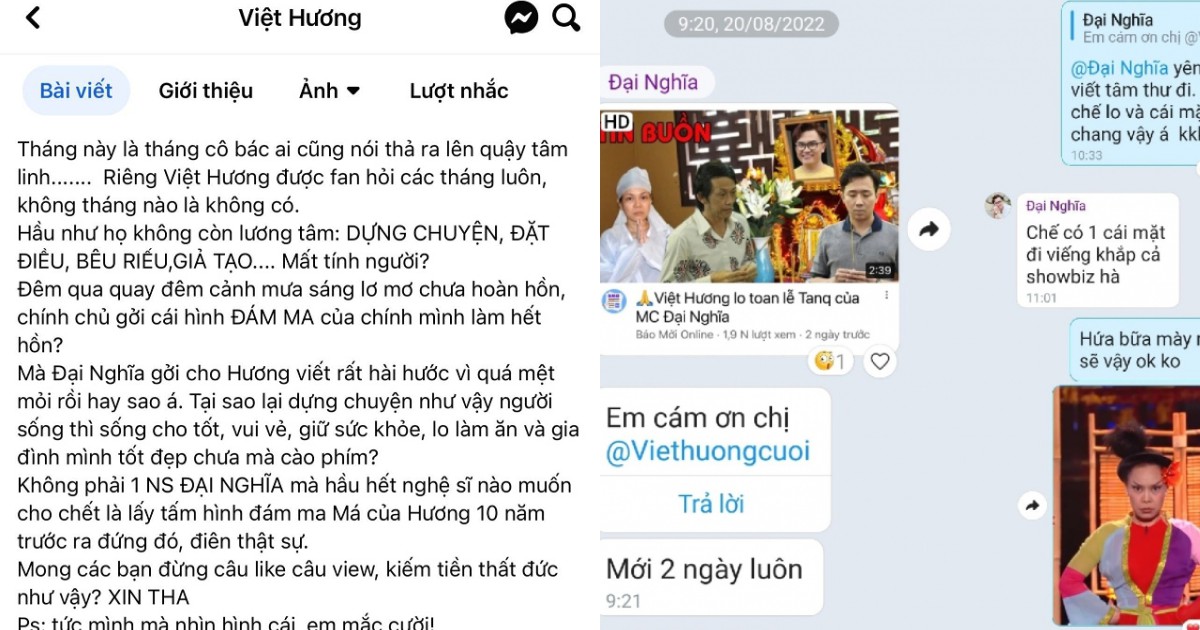 Thực hư tin MC Đại Nghĩa qua đời, Việt Hương phẫn nộ lên tiếng: Không còn lương tâm, mất tính ...