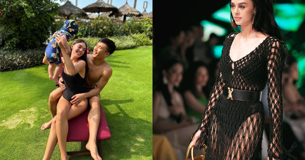 Vợ Bùi Tiến Dũng diện b.ikini khoét hông cao cực gợi cảm - Người đẹp - Việt Giải Trí