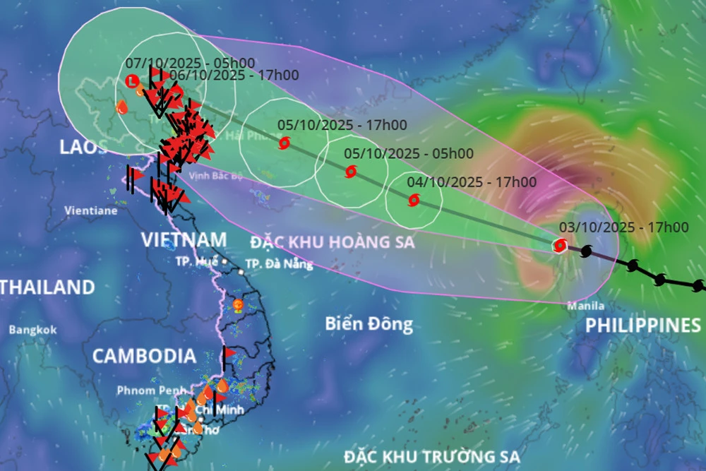 Toàn cảnh bão số 11 Matmo, nhận định tâm điểm đổ bộ đất liền và sức gió ...