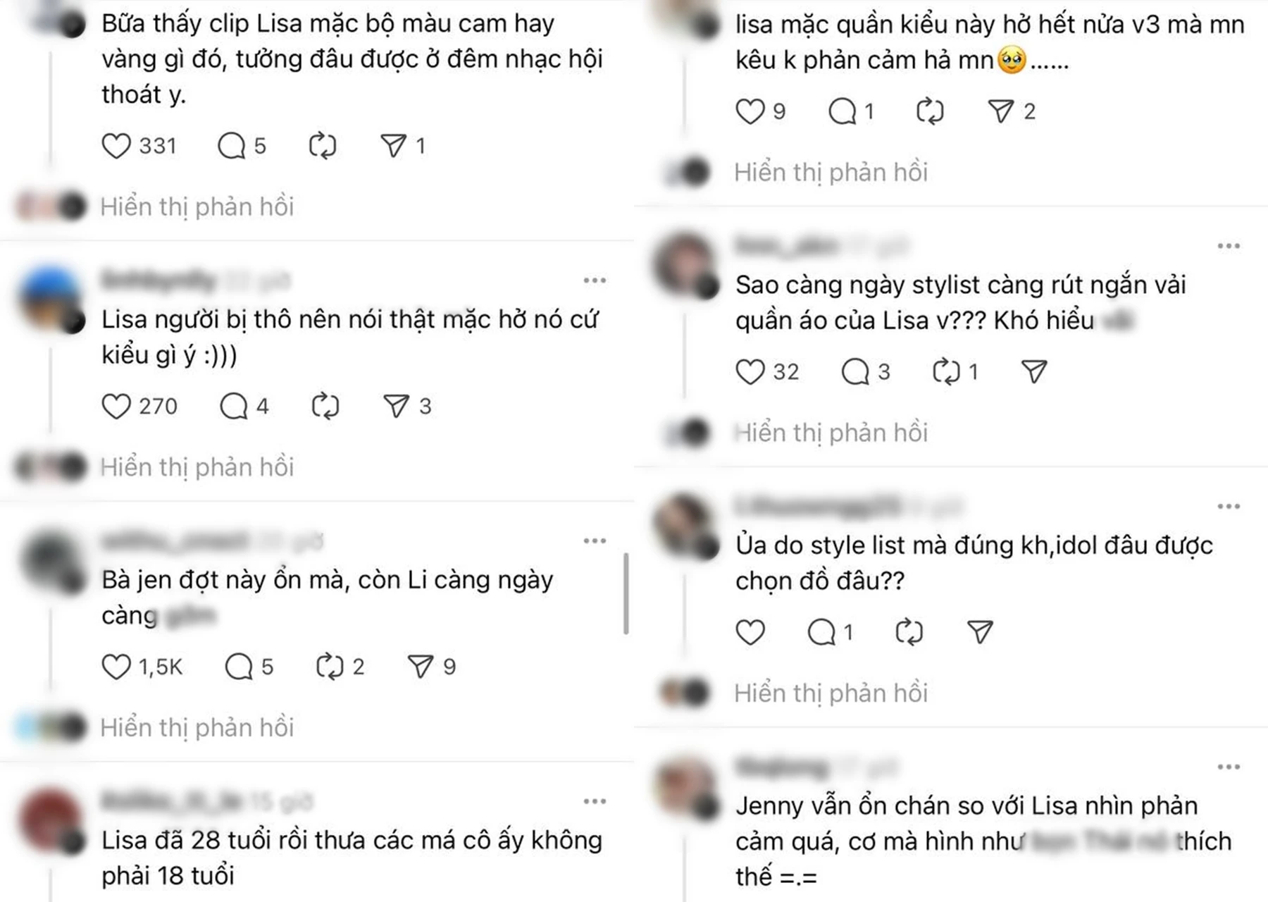 3 triệu lượt xem Lisa lộ nửa vòng 3: Loạt bình luận tuyên bố lý do ...